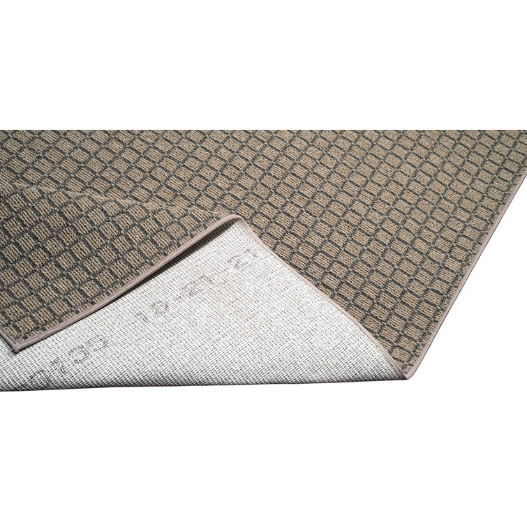 Latitude Run® Ensemble de tapis intérieur / extérieur en polyester touffeté à la machine Leathea ...